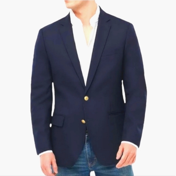 Chaps | Suits & Blazers | Navy Chaps Blazer Gold Buttons | Poshmark